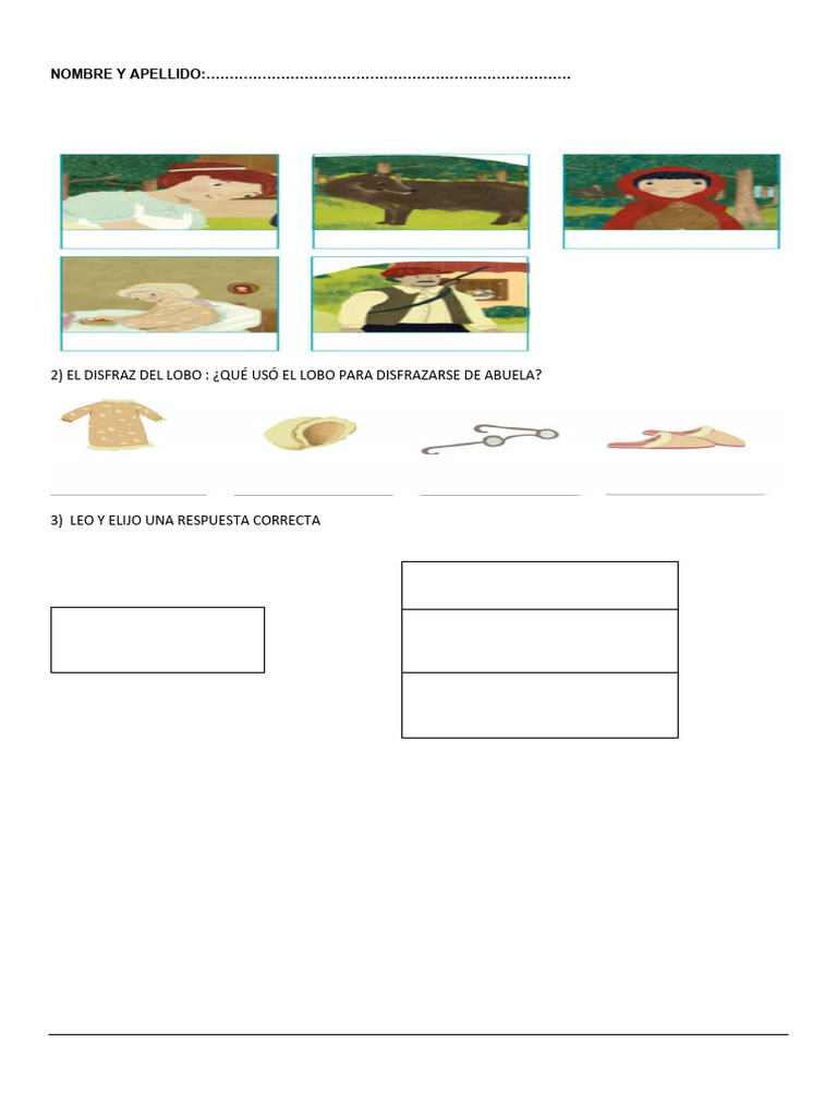 Caperucita Roja Tema 1 | PDF