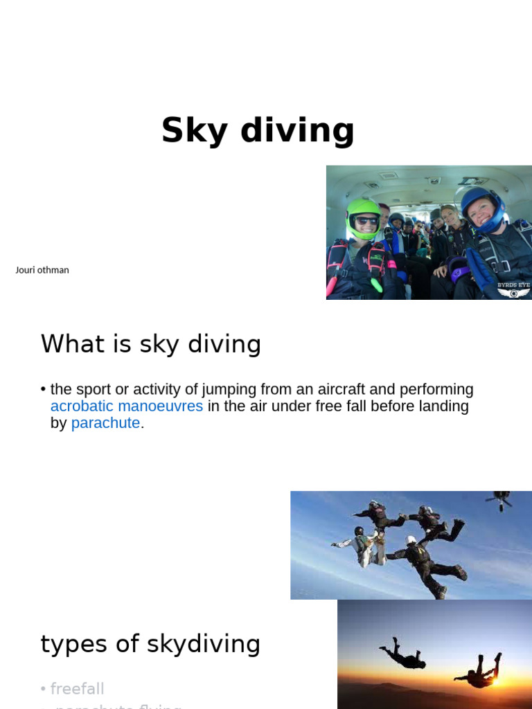 Skydiving | PDF
