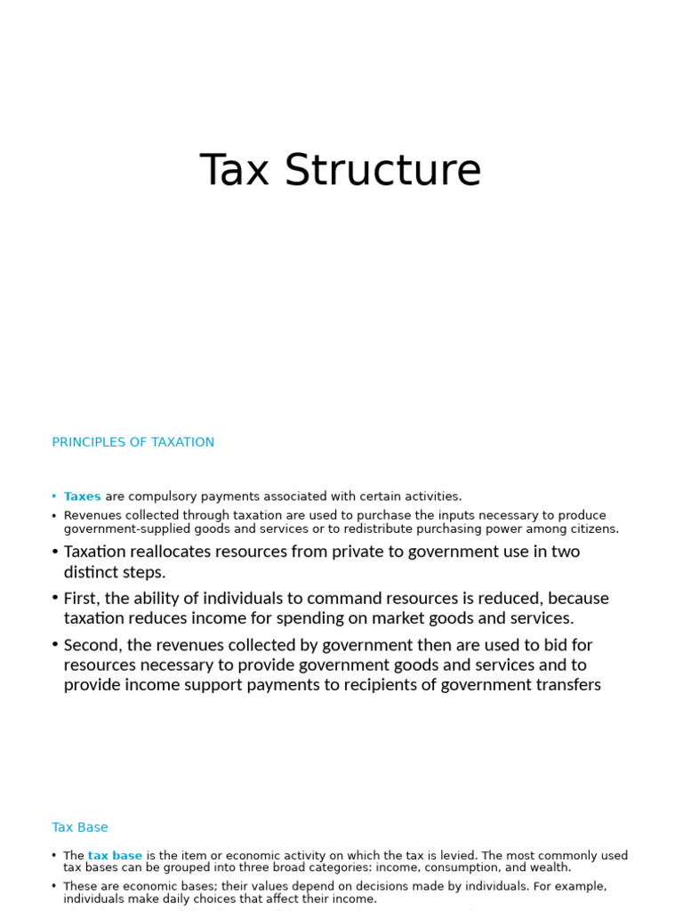 Tax Structure | PDF