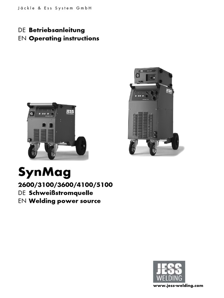 SynMAG 2600 3100 4100 5100 DE-EN V3.0 | PDF