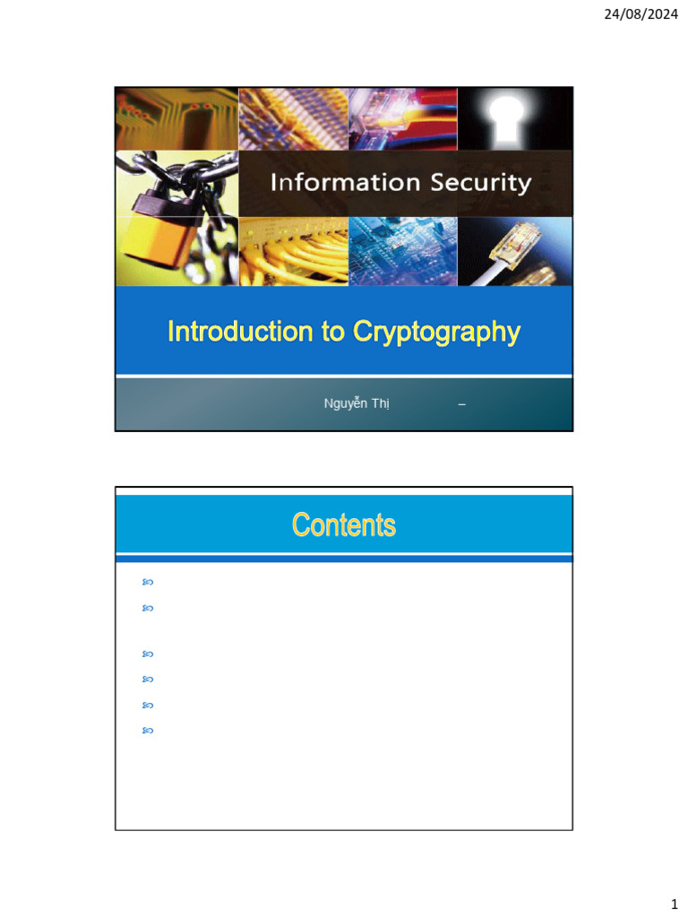 Chapter 2 - Cryptography | PDF