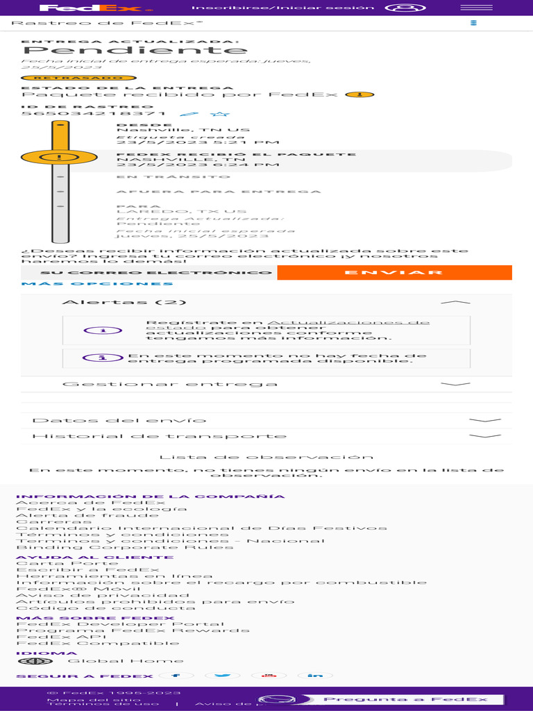 Detailed Tracking | PDF