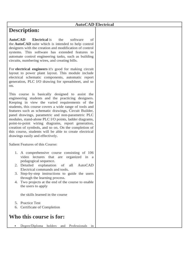 AutoCAD Electrical | PDF