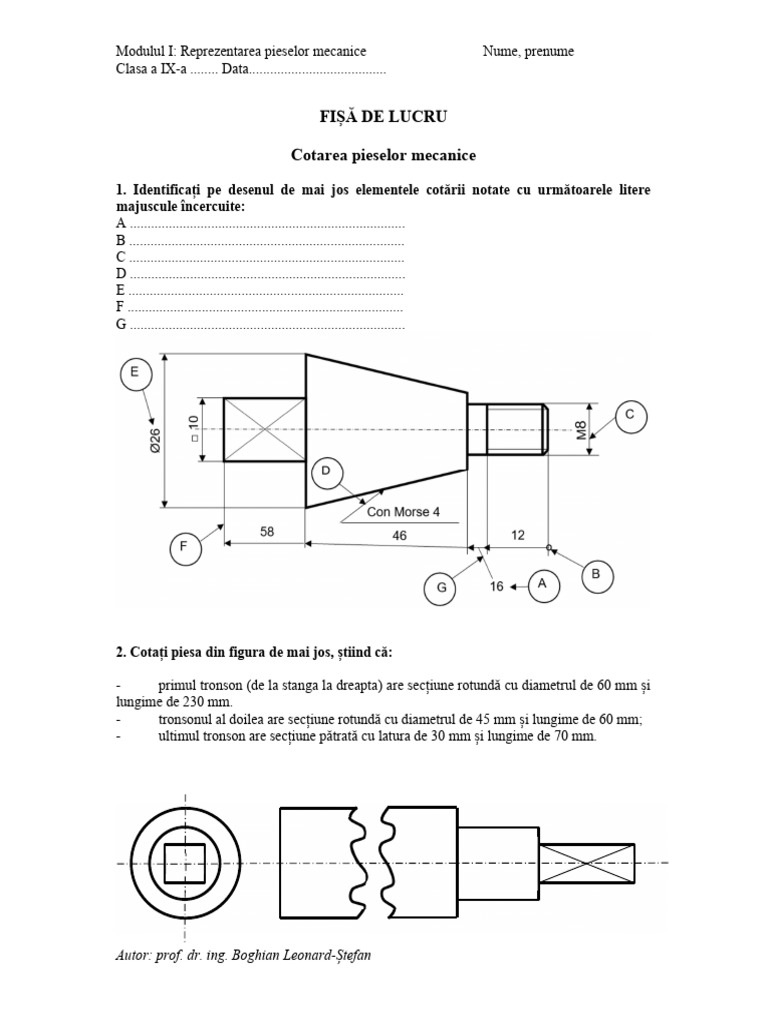 Cotarea Fisa de Lucru | PDF