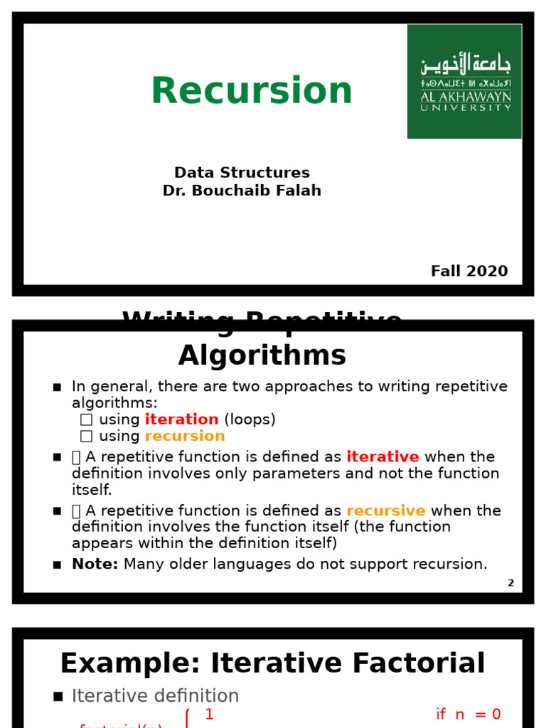 Chap 4 - Recursion | PDF