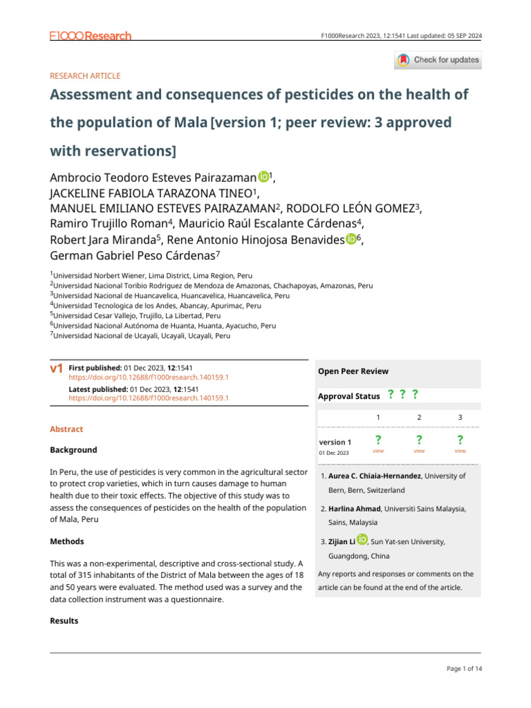 Assessment and Consequences of Pesticides | PDF | Pesticide | Science ...