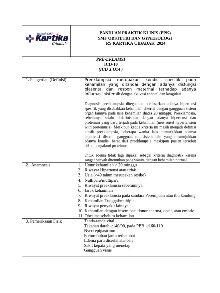 Panduan Praktik Klinis Peb | PDF