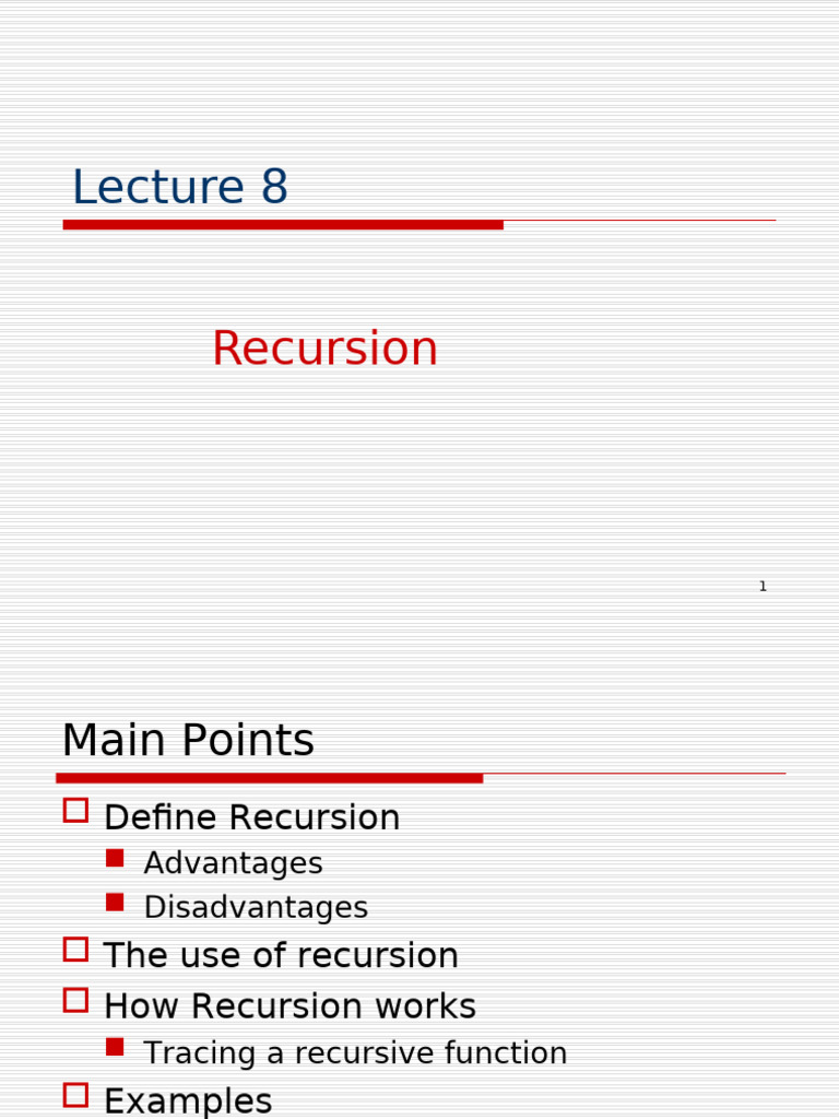 Chapter8 Recursion | PDF