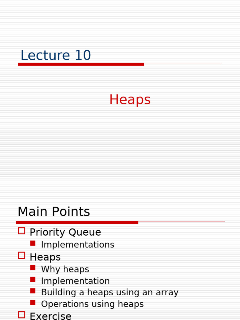 Chapter10 Heaps | PDF