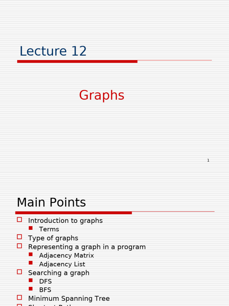 Chapter12 Graphs | PDF