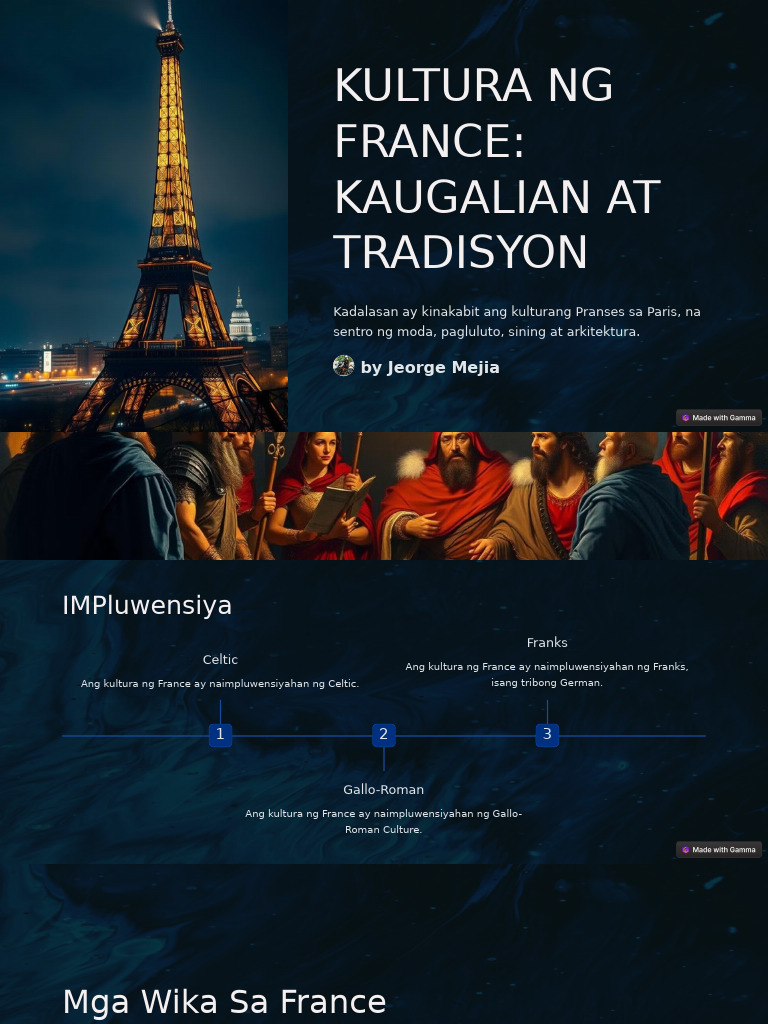 Kultura NG France Kaugalian at Tradisyon 1 | PDF