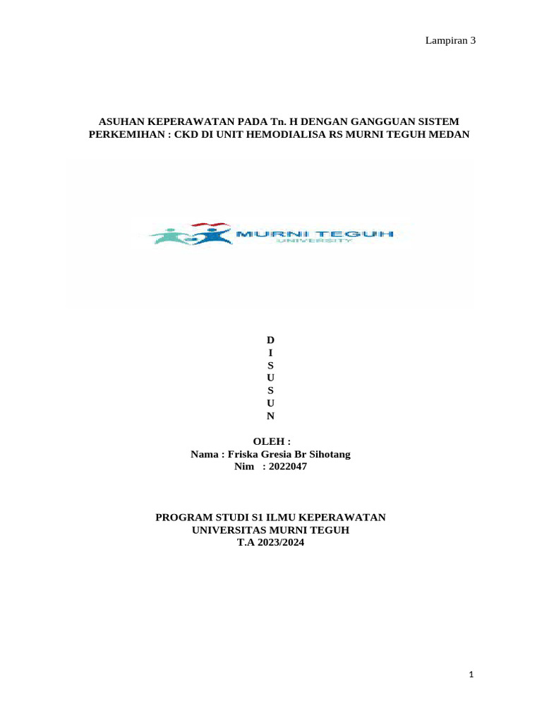 Asuhan Keperawatan Pada Ny.l | PDF