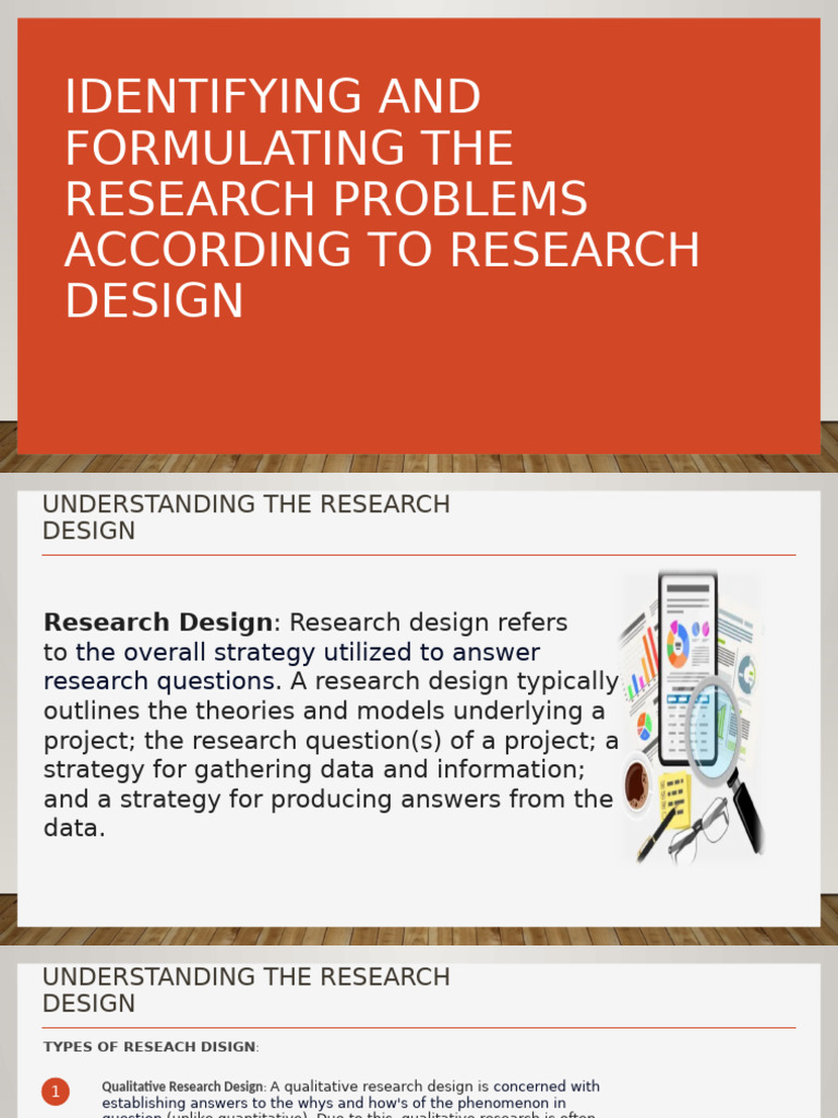 Identifying and Formulating The Research Problems According To | PDF