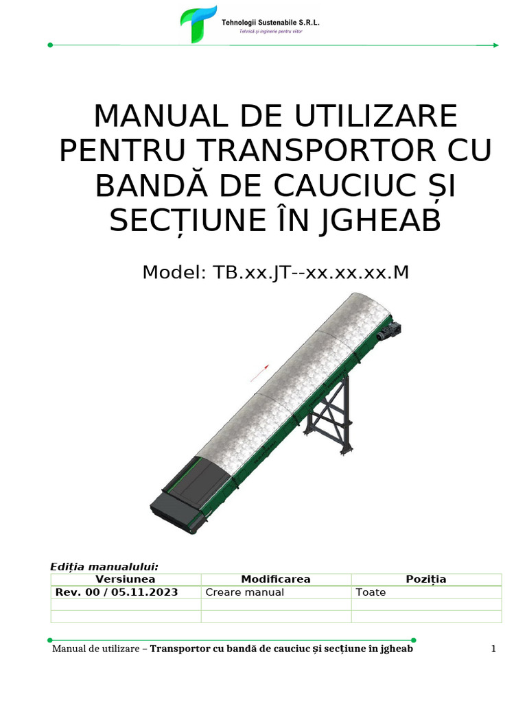 7 - Manual de Utilizare TB.10.JT - 0x.06.11.M | PDF