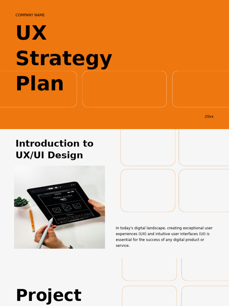Night Slash UX Strategy Plan Presentation Orange Variant | PDF ...