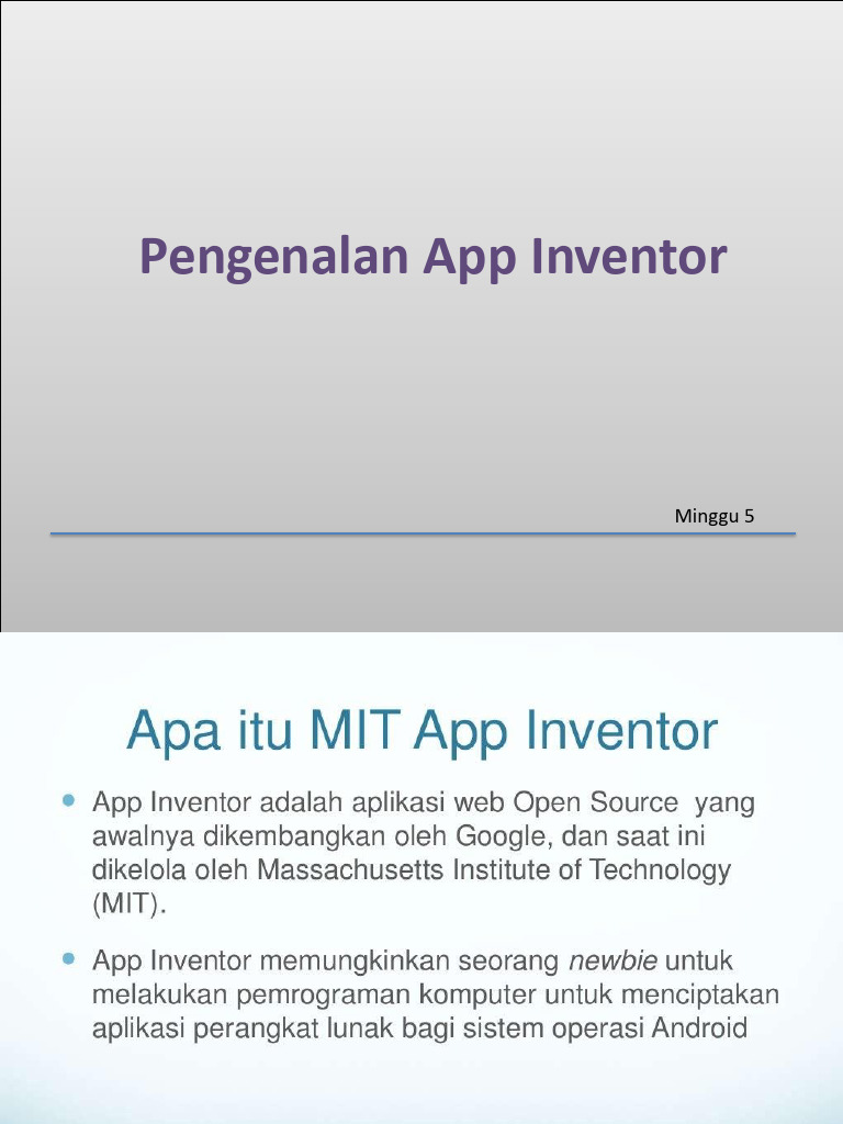 App Inventor | PDF
