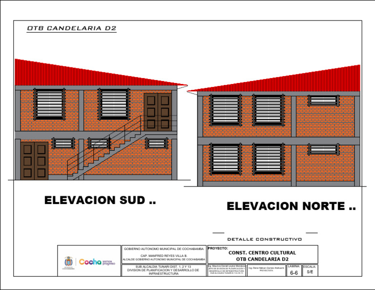 Plano Elevaciones | PDF | Hogar, jardinería y bricolaje