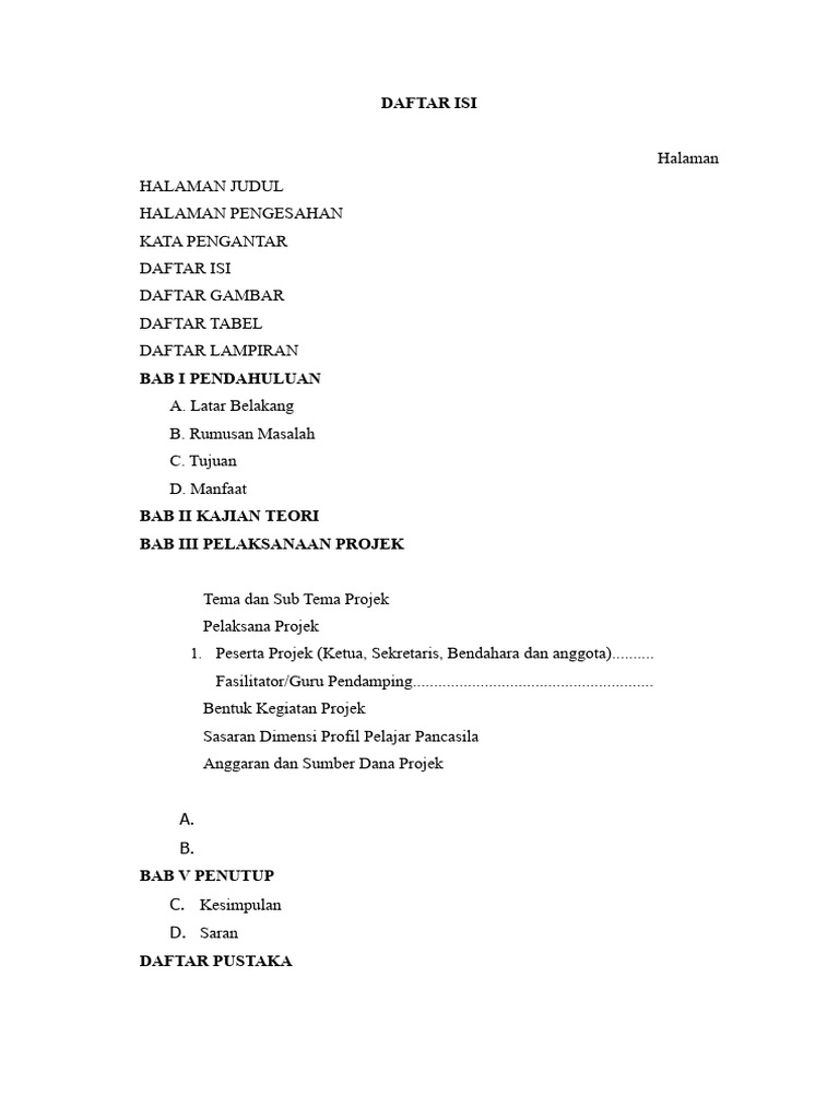 3. Rambu-rambu Sistematika Laporan P5 | PDF