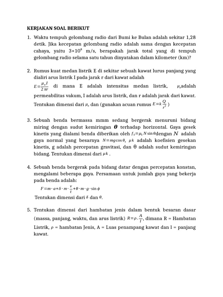 Soal UH 1 KLS X E1 | PDF