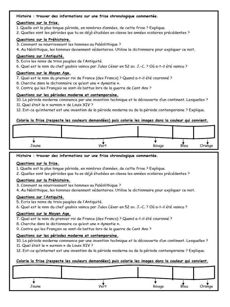 4_questions_frise_debut_cm2 | PDF