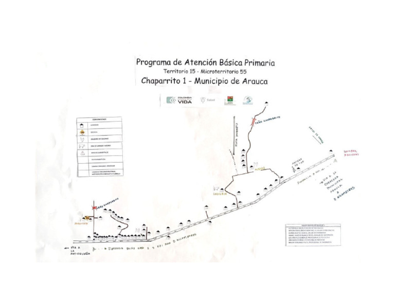 Mapa Vereda Chaparrito Arauca Arauca | PDF