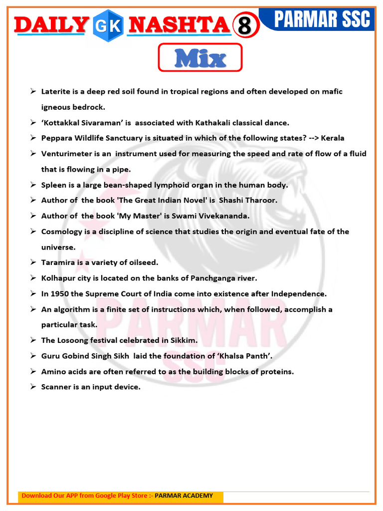 GK Nasta - 8 - Mix | PDF