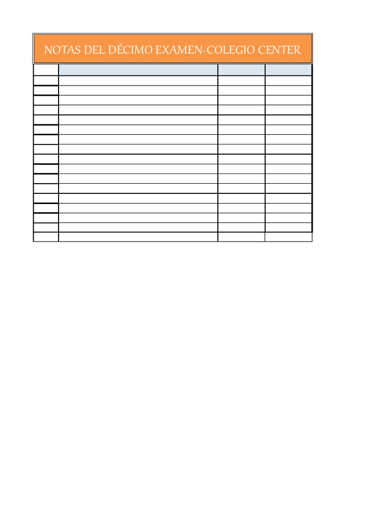 Decimo Examen Center | PDF