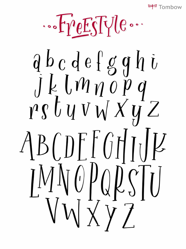 Tombow Lettering Beginners ABC Freestyle | PDF
