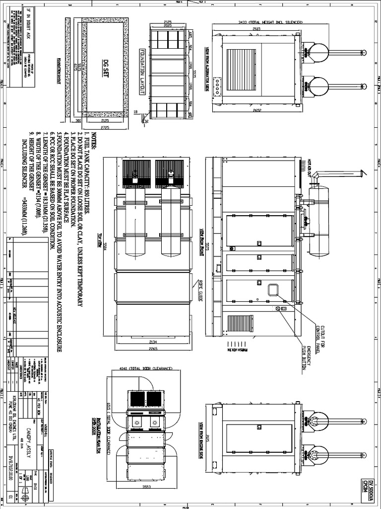 500 Kva Ga Drawing | PDF