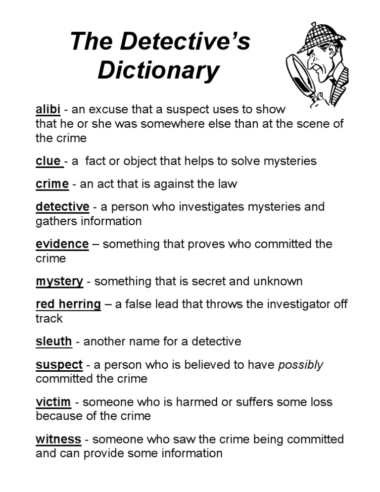 Detective Dictionary | PDF