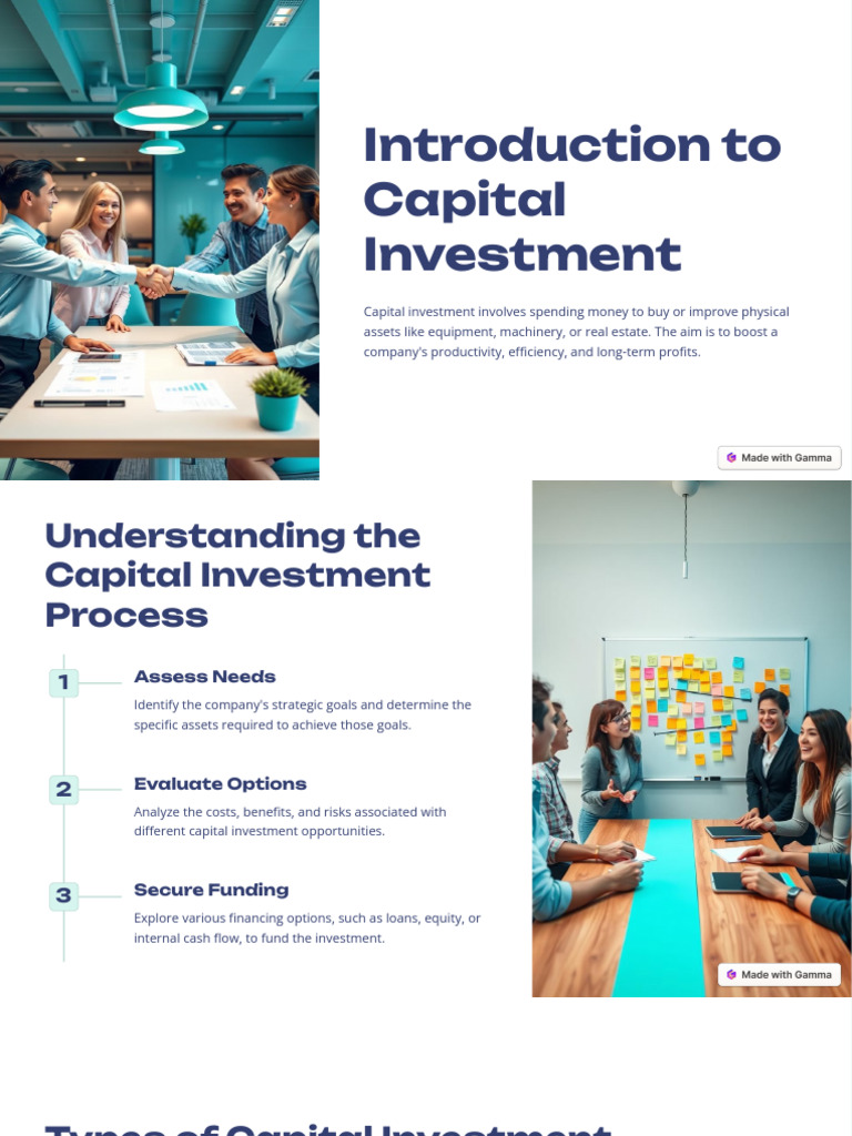 Introduction To Capital Investment | PDF