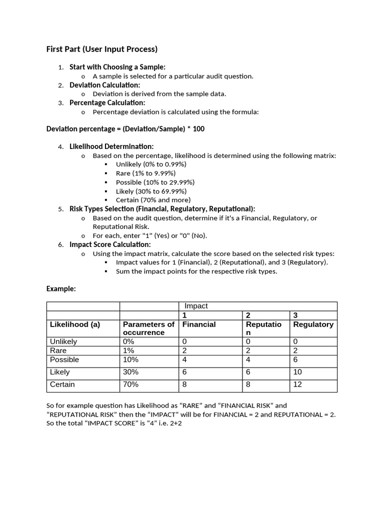 Process Flow RBIA | PDF
