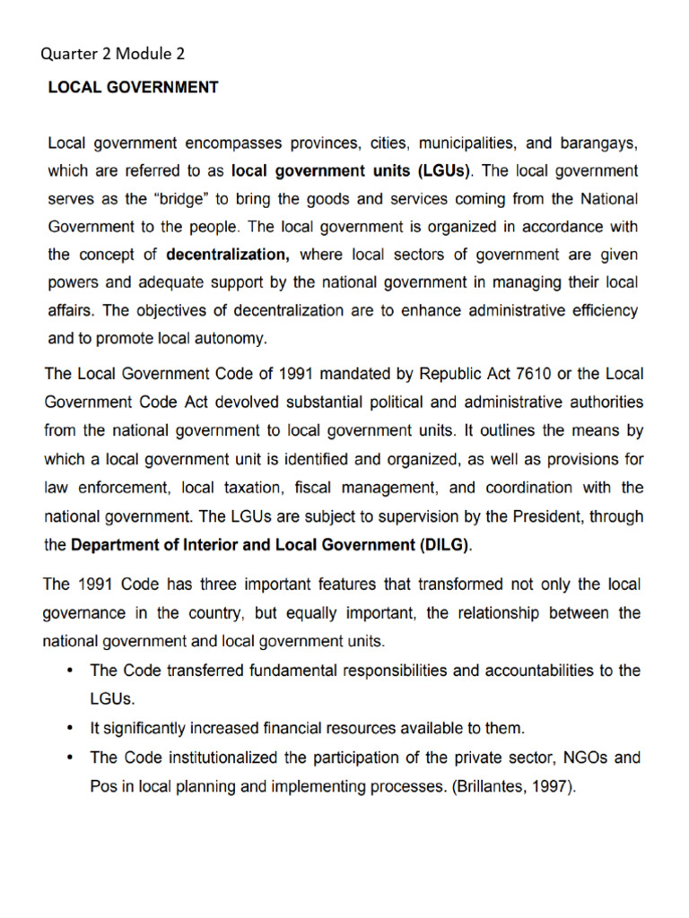 Quarter 2 Module 2 Polgov | PDF