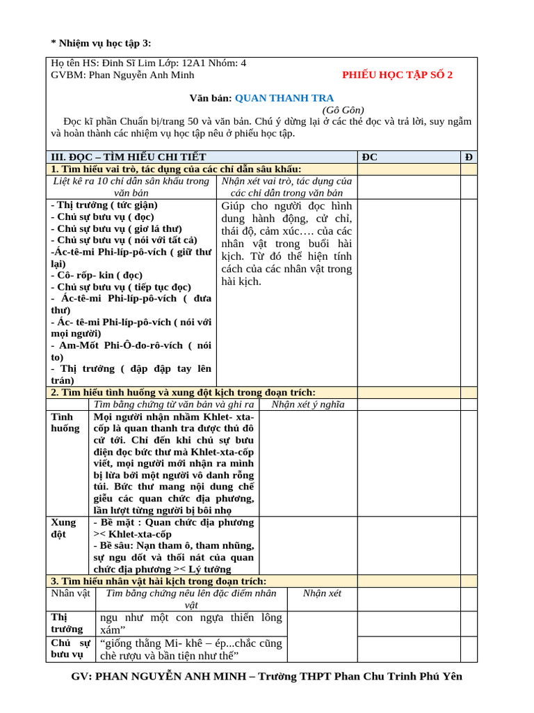 BÀI 1 B PHT QUAN THANH TRA1 | PDF