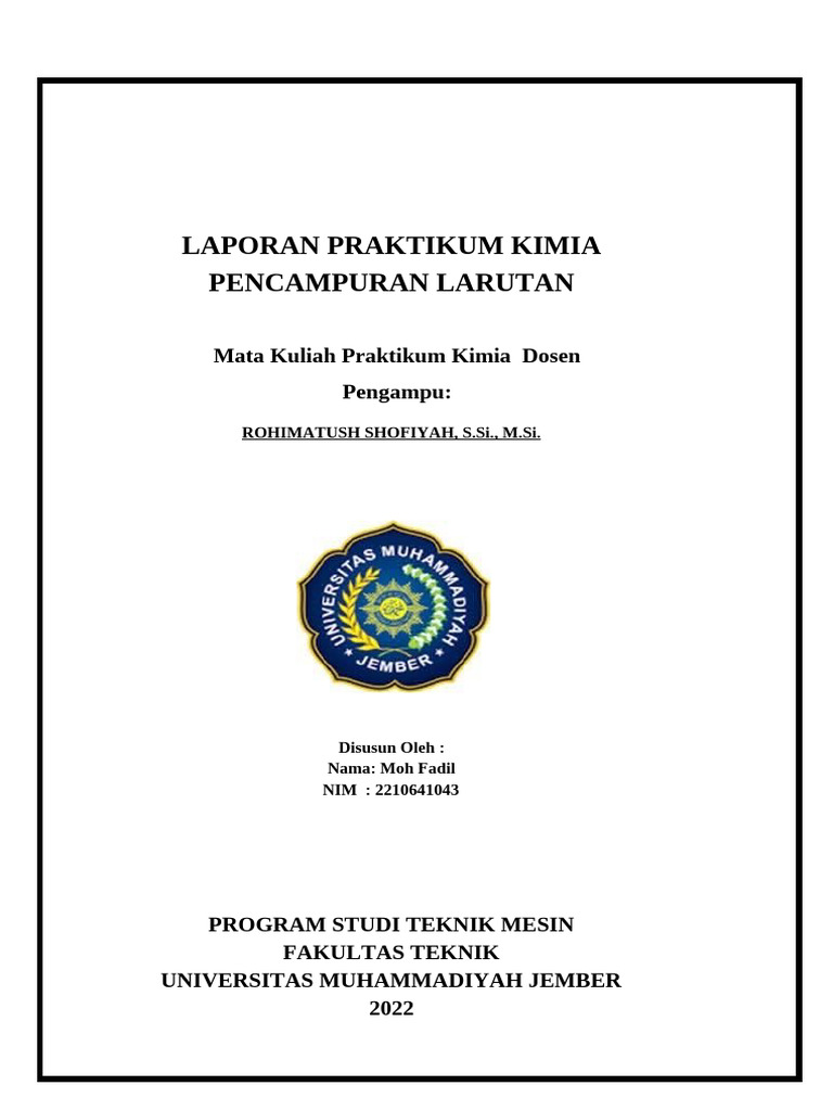 Moh Fadil - 2210641043 - Laporan Praktikum 2 - TM | PDF