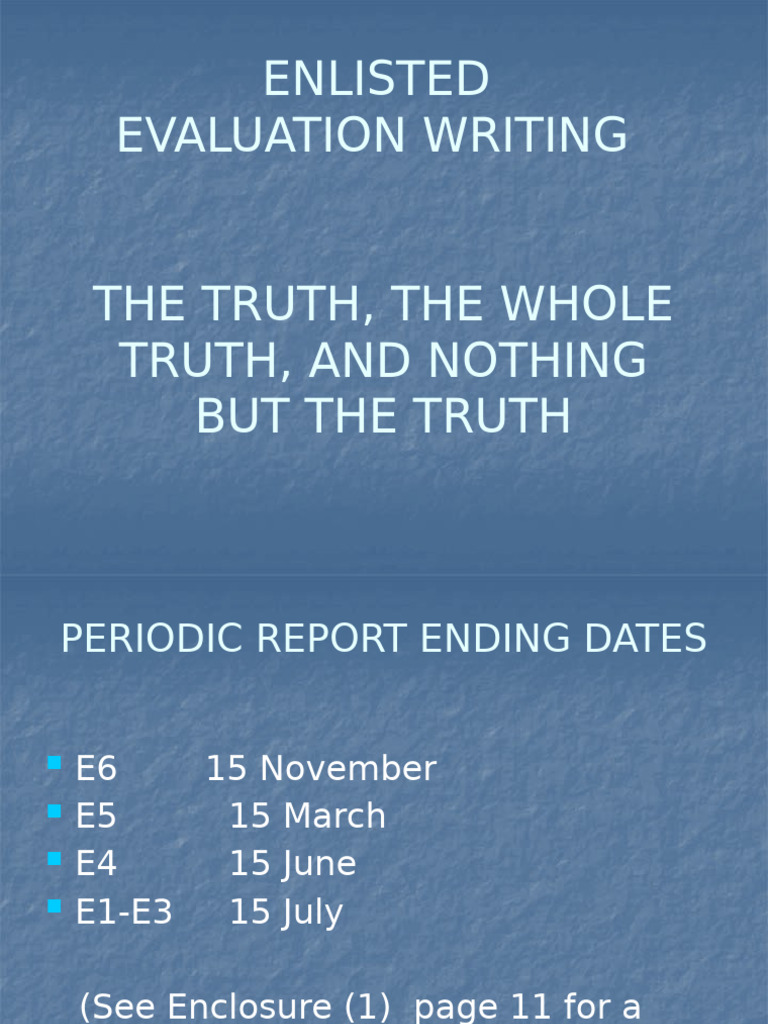 Eval Writing Tips | PDF