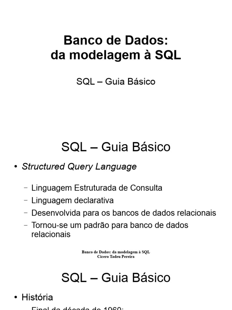 05 - SQL - Guia Básico | PDF
