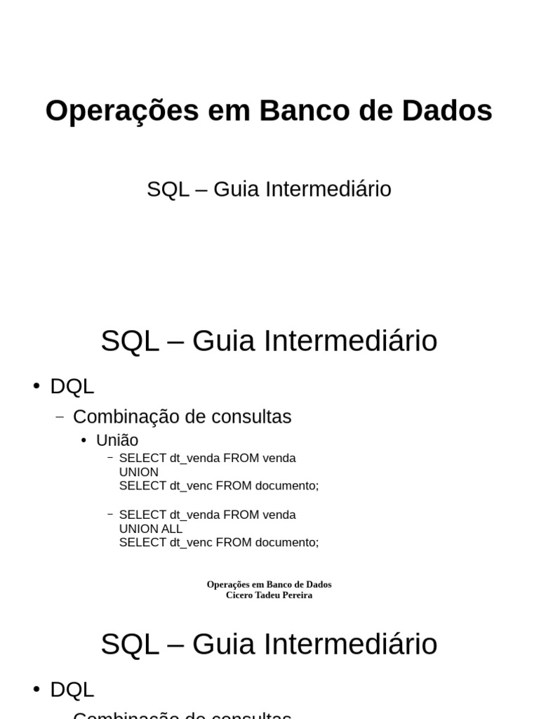 02 - SQL - Guia Intermediário | PDF