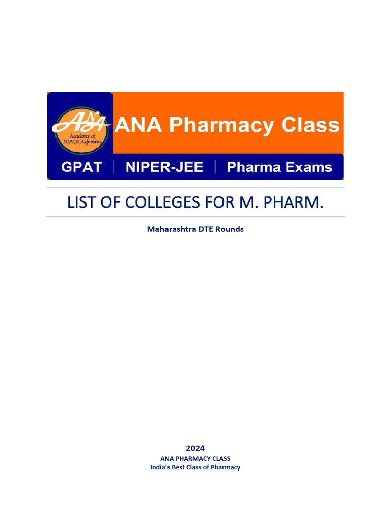 ANA Level Wise College List | PDF