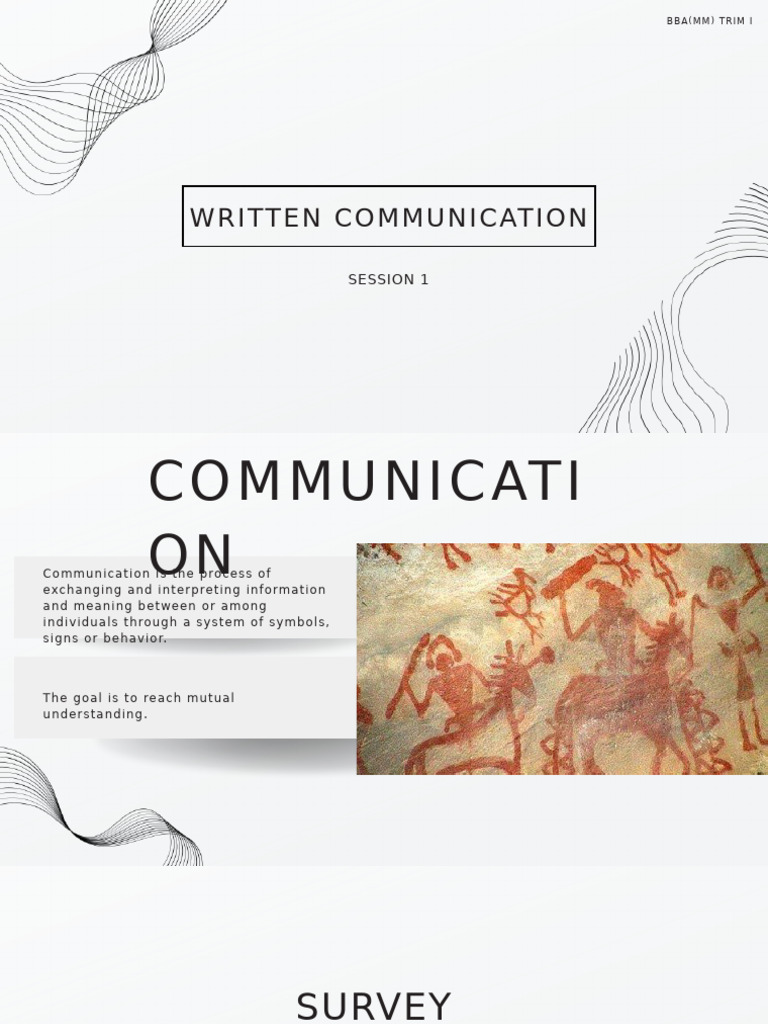 Written Communication Session 1 & 2 | PDF