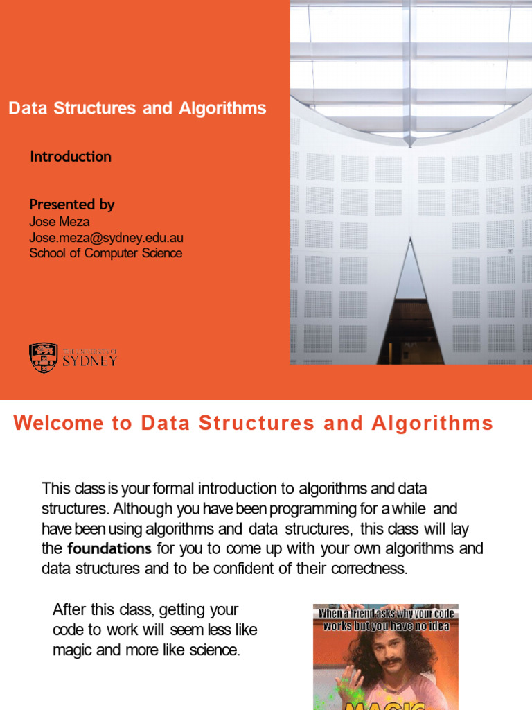 Week 1 - Introduction | PDF | Algorithms | Career & Growth Week 1 - Introduction | PDF | Algorithms | Career & Growth