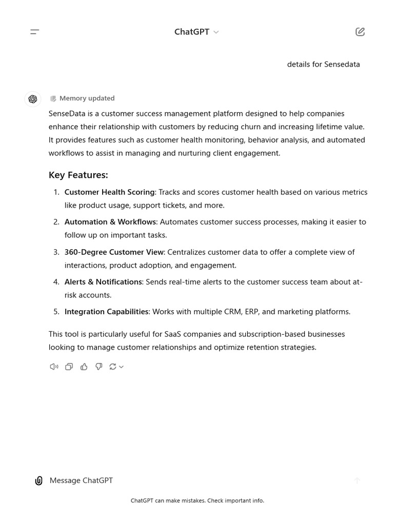 SenseData Overview and Features | PDF