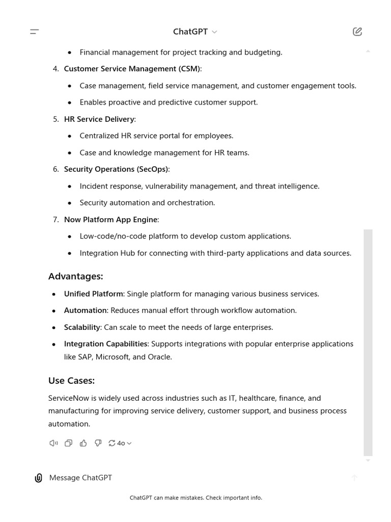 ServiceNow Platform Overview | PDF