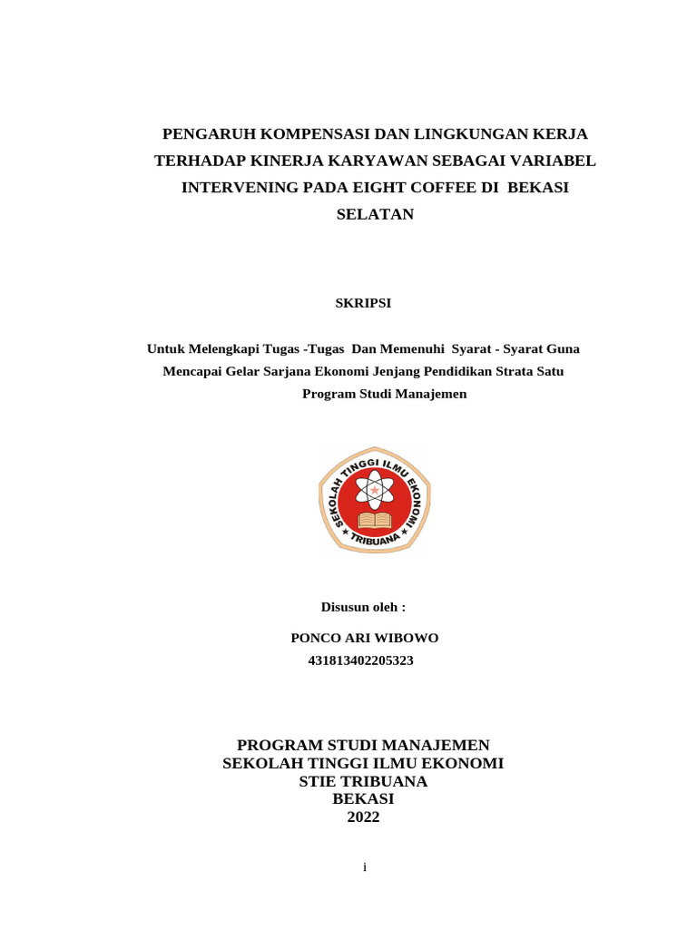 Skripsi Ponco Ari Wibowo | PDF