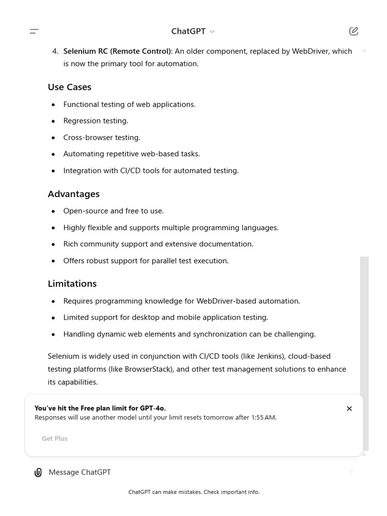 Selenium Overview and Features | PDF