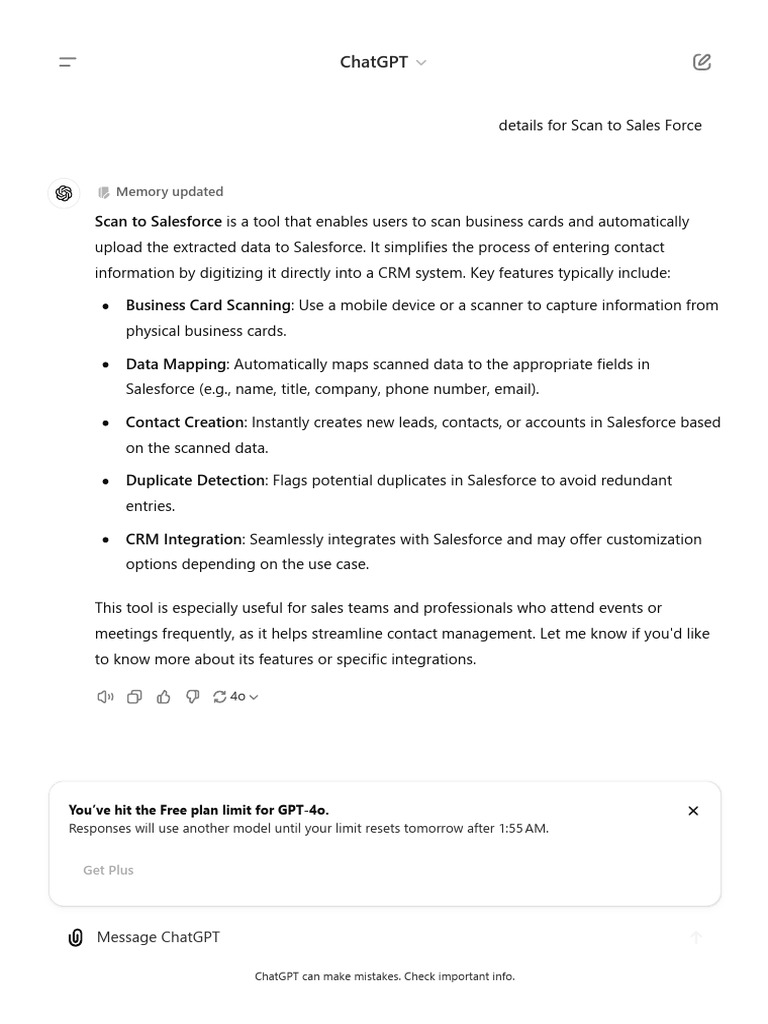 Scan to Salesforce Overview | PDF