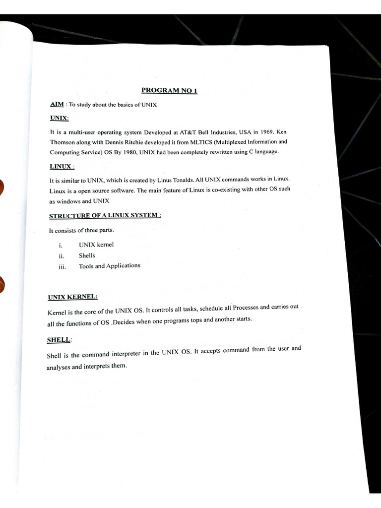 AOS Practical File | PDF