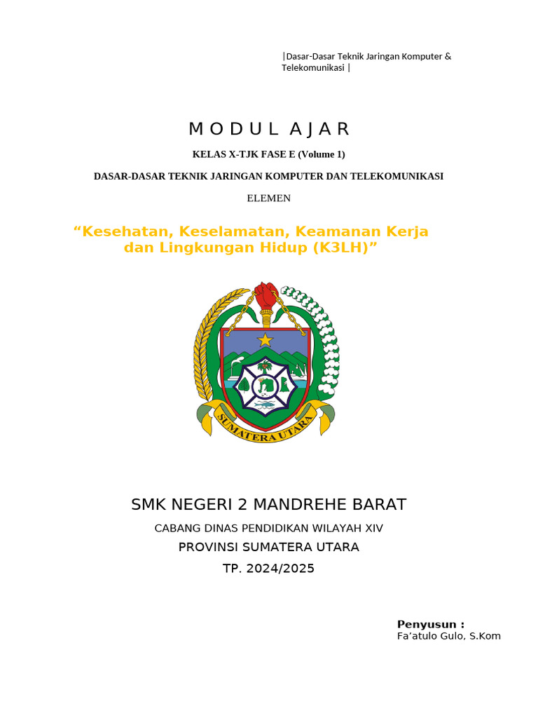 COVER MODUL AJAR | PDF
