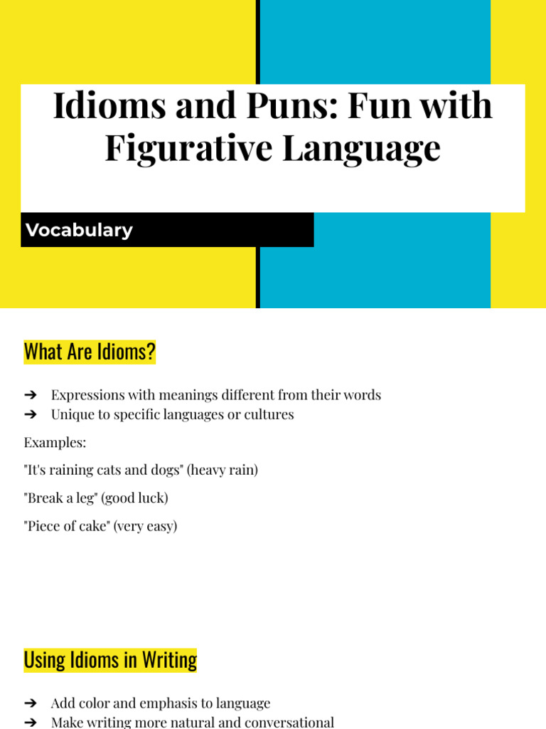 Idioms and Puns_ Fun with Figurative Language | PDF