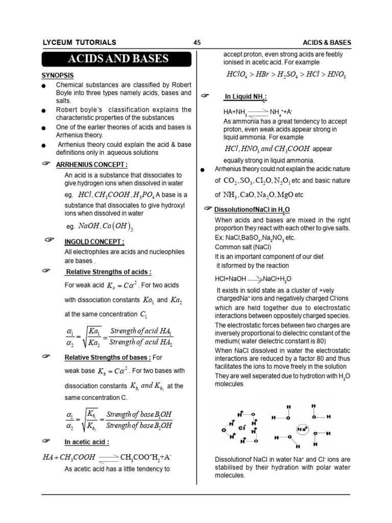 Ionic Equilibrium | PDF